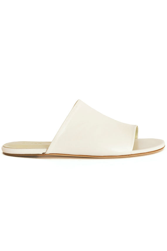 SALE 80% OFF By Far - White Gloss Baba Sandal – BONA DRAG