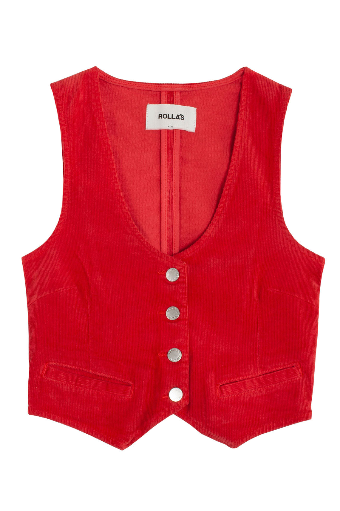 SALE 80% OFF - Rolla's - Scarlet Cord Dallas Vest – BONA DRAG